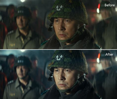 더쿠 영화 디지털 색보정 전후 사진 