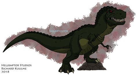 Sharptooth T Rex Red