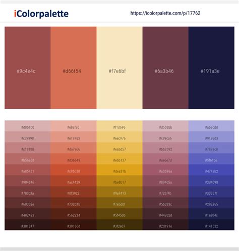 1 Latest Color Schemes With Copper Rust And Japonica Color Tone