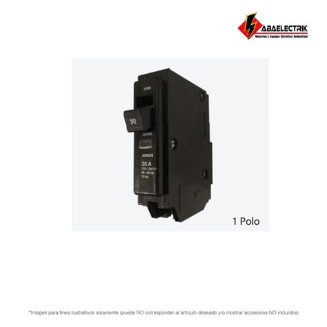 Interruptor Termomagnetico 1polo 30 Amp Abaelectrik S A De C V