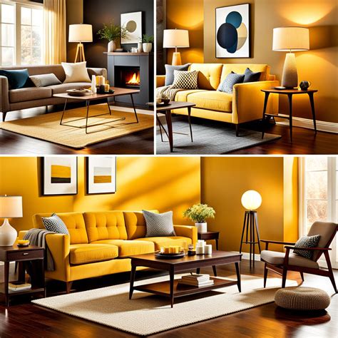 Three Panel Collage Images Of Different Spaces With Differe By