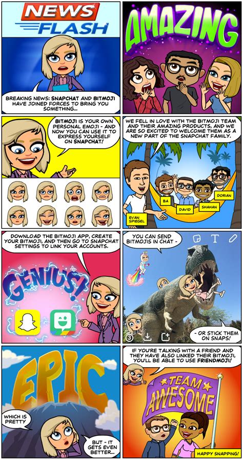 Snapchat Now Lets You Use Bitmojis In Chat Or On Snaps Techcrunch
