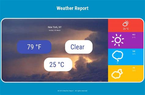 Entry By Santoshsinh For Simple Weather Page Using HTML And CSS Freelancer