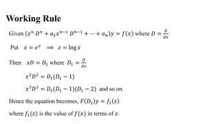 Cauchy Euler DE Pptx Physics Science