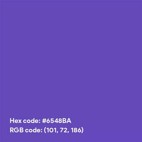 Lover Color Hex Code Is 6548ba