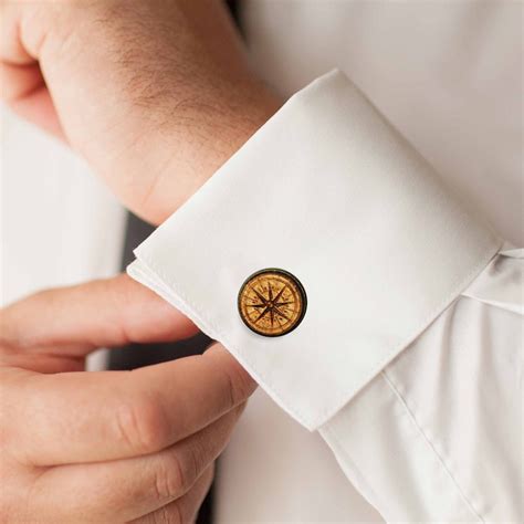 Compass Cufflinks Etsy Uk
