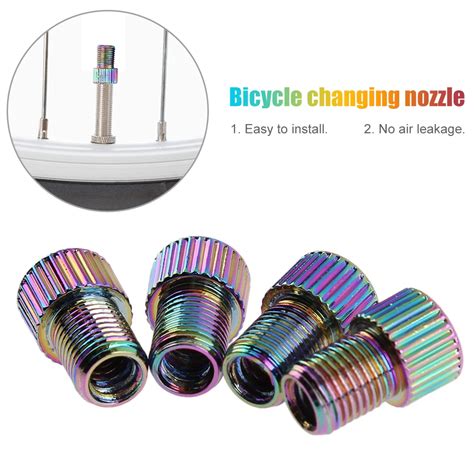 Presta Schrader 휠 가스 노즐 튜브 어댑터 펌프 변환기 Mtb 자전거 액세서리 4 개입밸브 Aliexpress
