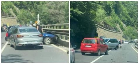FOTO Accident Pe Valea Oltului Cu Patru Autovehicule Implicate A