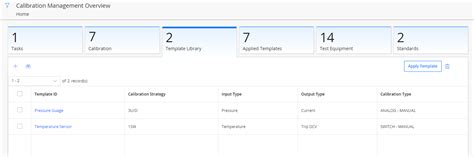 Create A Calibration Template