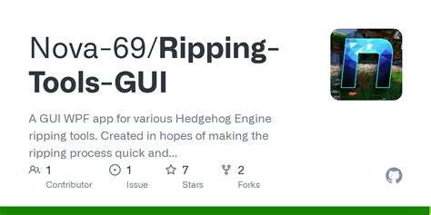 Github Nova 69 Ripping Tools Gui A Gui Wpf App For Various Hedgehog Engine Ripping Tools