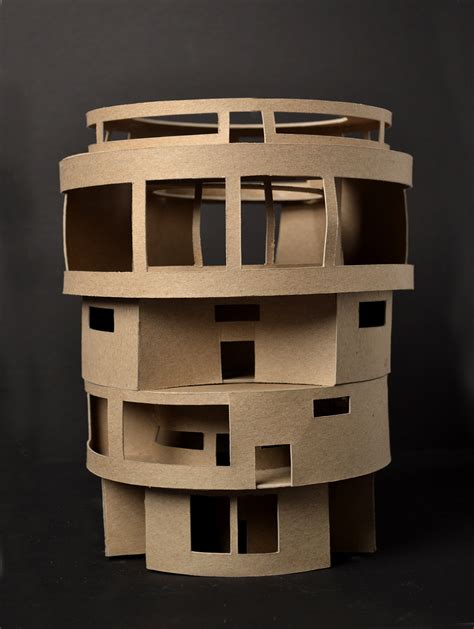 Abstract Architectural Chipboard Models