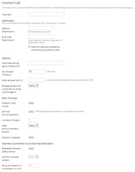 Scenario Builder Reference Guide Scenarioblocks Connectcall