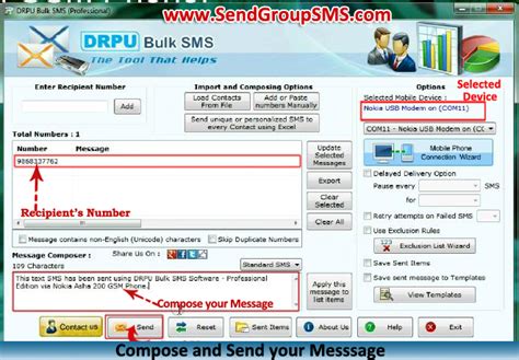 Send Promotional Text Messages Using DRPU Bulk SMS Software Bulk SMS Software
