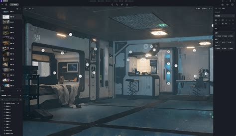 D5社区挑战赛室内专题丨赛博朋克 作品画廊 D5渲染器