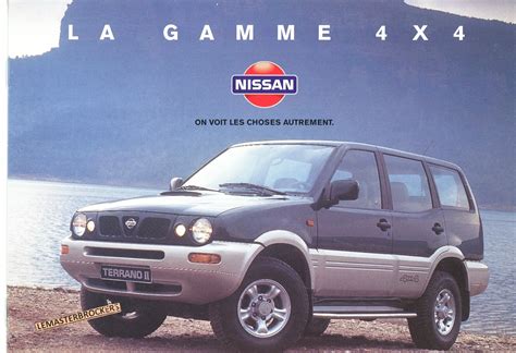 Brochure Nissan 4x4 Terrano Ii Patrol Gr Baroud Merca Pick Up King Cab