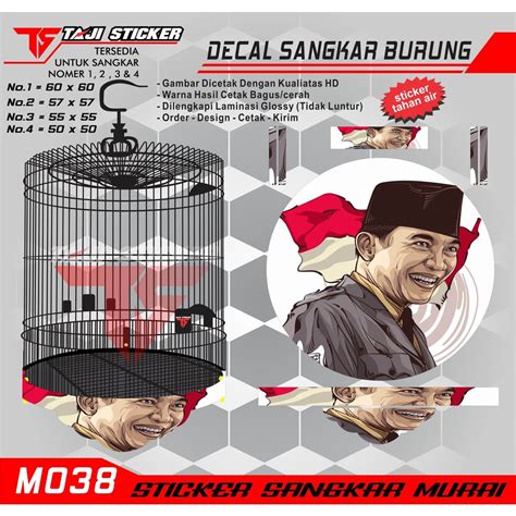 Jual STIKER KANDANG MURAI KANDANG BULAT Shopee Indonesia