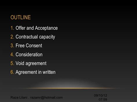Essential Elements Of Valid Contract