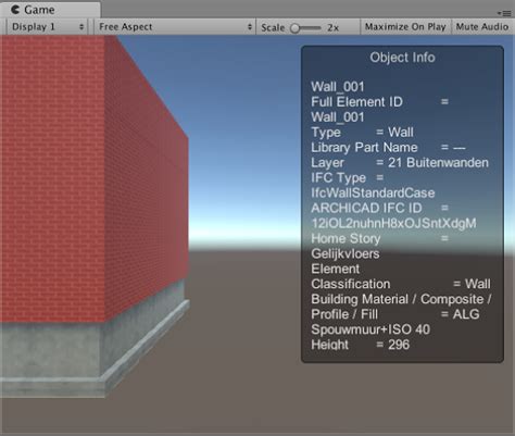 Getting Bim Data Into Unity Part 6 Popup Info Dialog