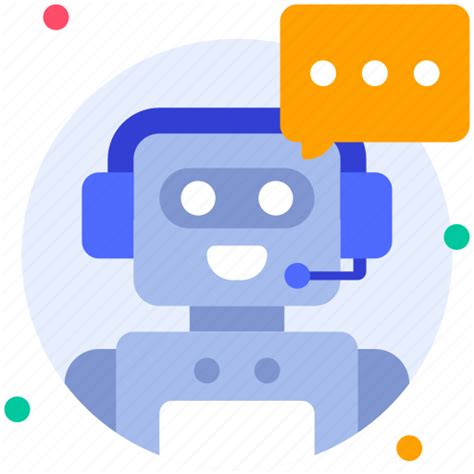 Bot Robot Artificial Intelligence Chatbot Service Help Support Customer Service Icon