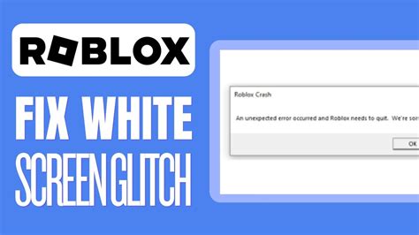 How To Fix Roblox White Screen Glitch Youtube