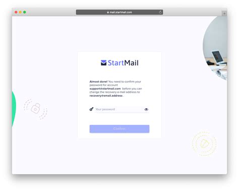 Recovery Email Address StartMail
