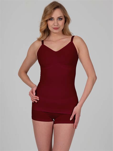 Formhemd Mit Verstellbaren Trägern Bordeaux L Xl Sh3527