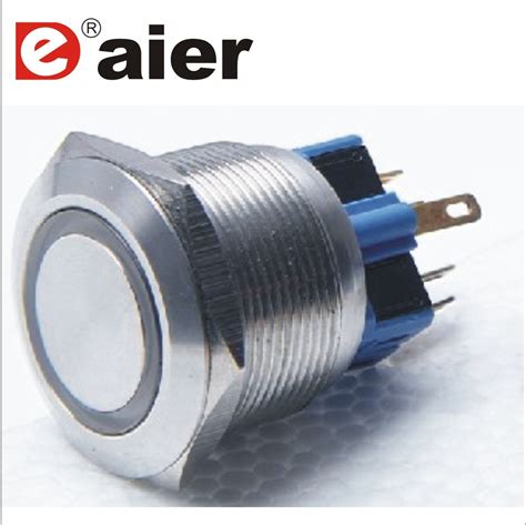 China Momentary On On Illuminated Stainless Steel Waterproof Push