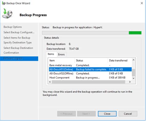 Problems With Windows Server Backup 2016 Microsoft Qanda