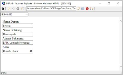 Belajar HTML5 Cara Membuat Form Input Data Geriatama