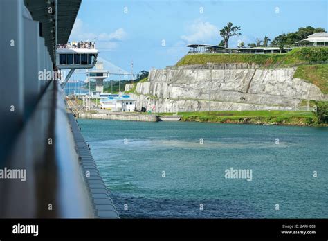 Panama Canal Colon Province Panamax Gatun Lake Cruise Ship And
