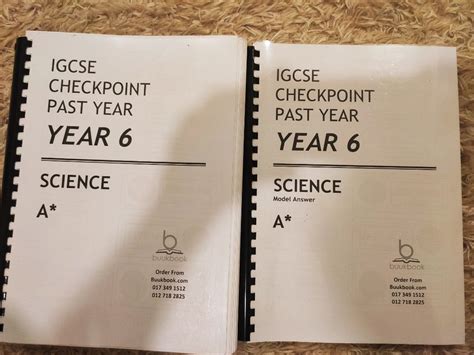 Igcse Checkpoint Past Year 6 Science Hobbies And Toys Books And Magazines