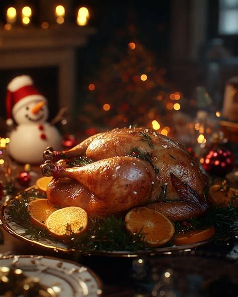 Succulent Roasted Whole Chicken With Crispy Skin Premium Ai Generated