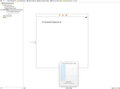 Class Using Size Classes And Autolayout In Xcode Stack Overflow