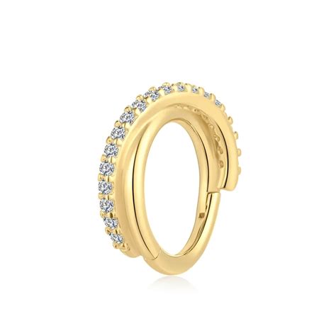 Elevate Your Piercing Style With Hinged Segment Rings Gold Piercing