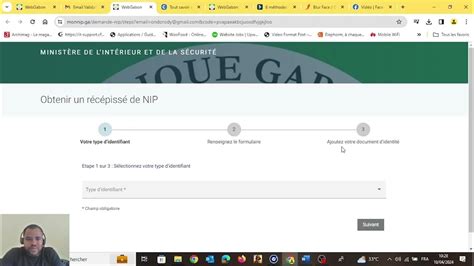 Comment Obtenir Son Recipissé De Nip Au Gabon Youtube