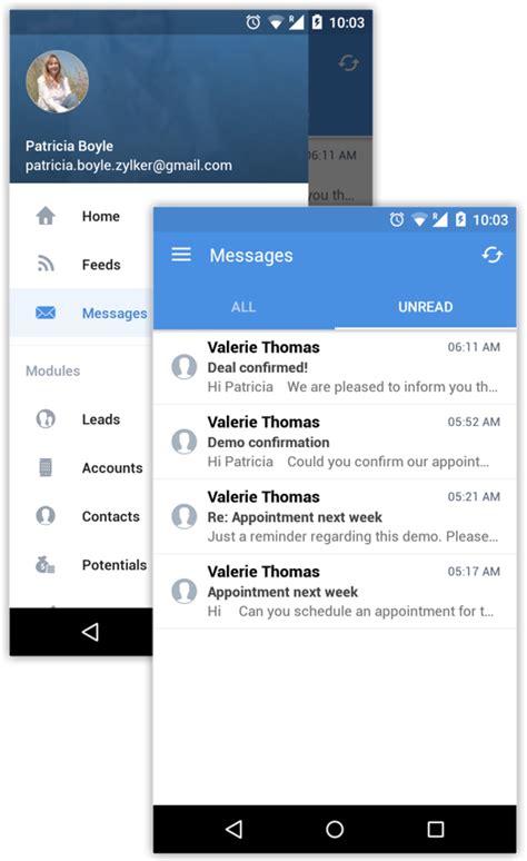 Using The Crm Mobile App For Android