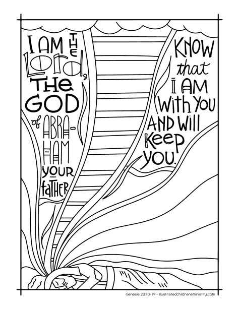 Jacobs Ladder Coloring Cartoon Coloring Pages