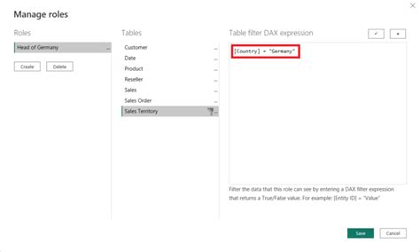 static and dynamic row level security in power bi syntera
