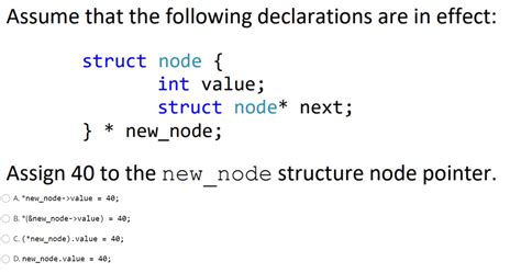 Solved Assume That The Following Declarations Are In Effect