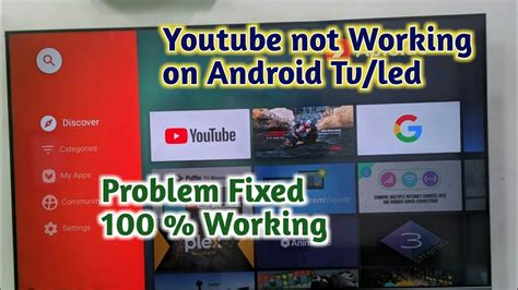 Youtube App Not Working On Android Tv Led Youtube Not Working On