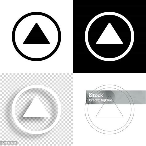 최대 버튼 디자인 아이콘입니다 빈 흰색 및 검은색 배경 선 아이콘 가리키기에 대한 스톡 벡터 아트 및 기타 이미지 가리키기 개념 검은색 Istock