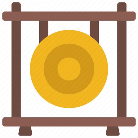 Old Gong Historical Japan Dojo Cymbal Icon Download On Iconfinder