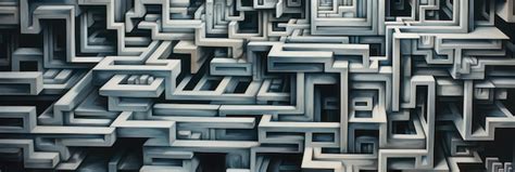 Premium Photo Intricate Symphony Of Geometric Shapes Intertwining And