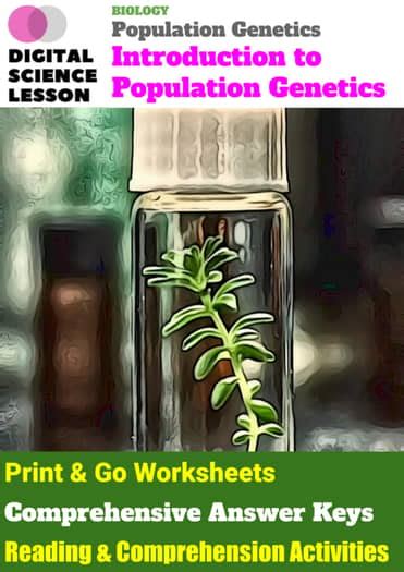 Introduction To Population Genetics By Digital Science Lesson Tpt
