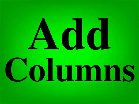 How To Add Additional Columns In Google Sheets Design Talk