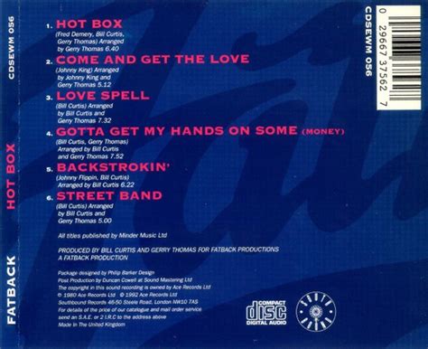The Fatback Band Hot Box Cd Smilemusic