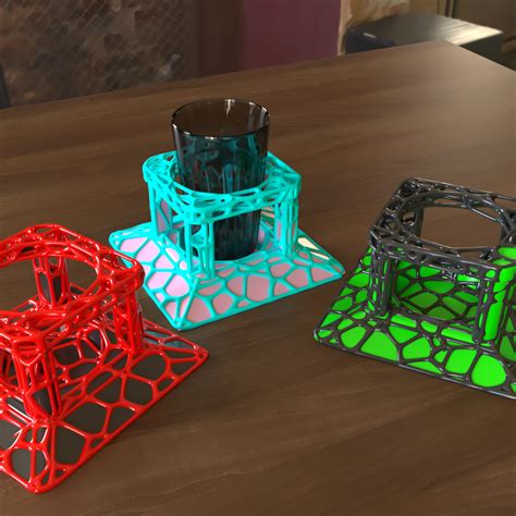 Obj File Holder Glass Holder Glass Posa Vasos Venom Voronoid 👓