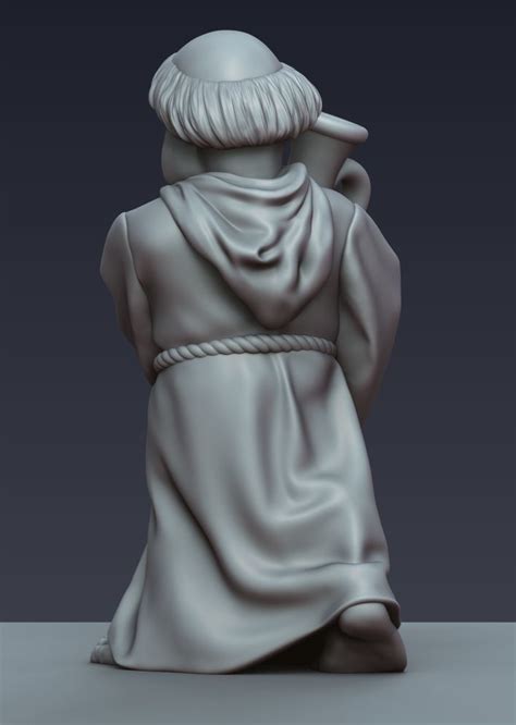 Monk Toy 1 3d Model 3d Printable Cgtrader