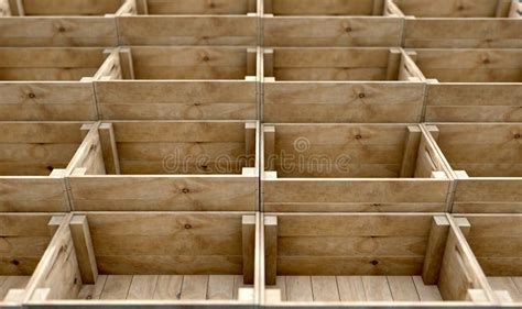 Stacked Wooden Crates Stock Image Image Of Boxed Pallet