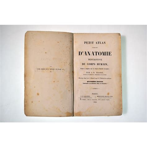 Petit Atlas Complet D Anatomie Descriptive Du Corps Humain